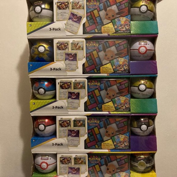 Pokemon | Games | New Pokemon 3pack Eeveelution Treasure Chest 2 ...